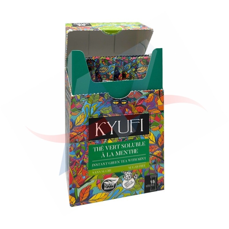 Soluble Green Tea with Mint KYUFI 15 Sticks CT12